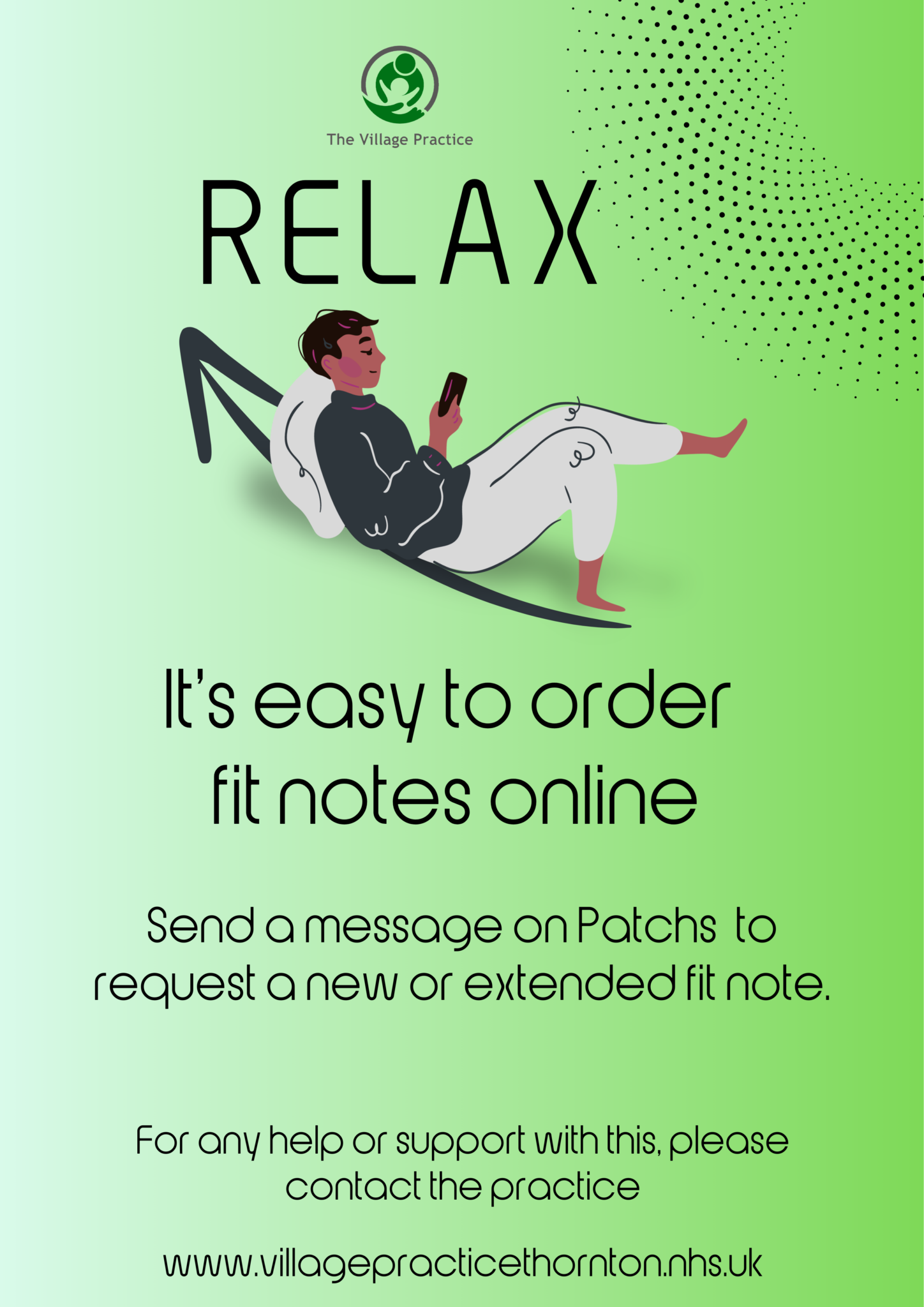 Request Fit Notes Online - The Village Practice